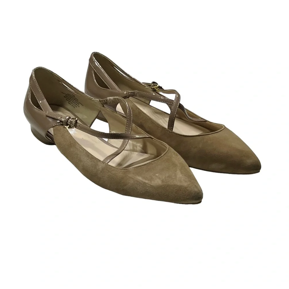 Nine West | Shoes | Shoes Nine West Anastagia Beige Suede Pointed Toe ...